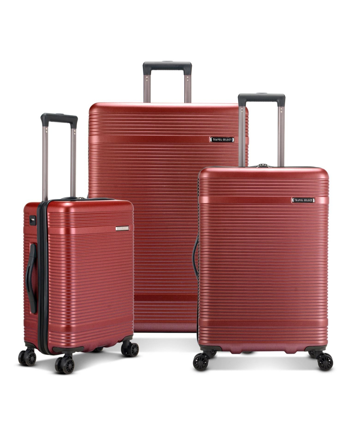 Click here for Jaylen 3 Piece Hardside Spinners Set - Red prices