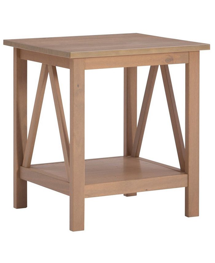 Linon Home Décor Tatum End Table with Bottom Shelf - Macy's