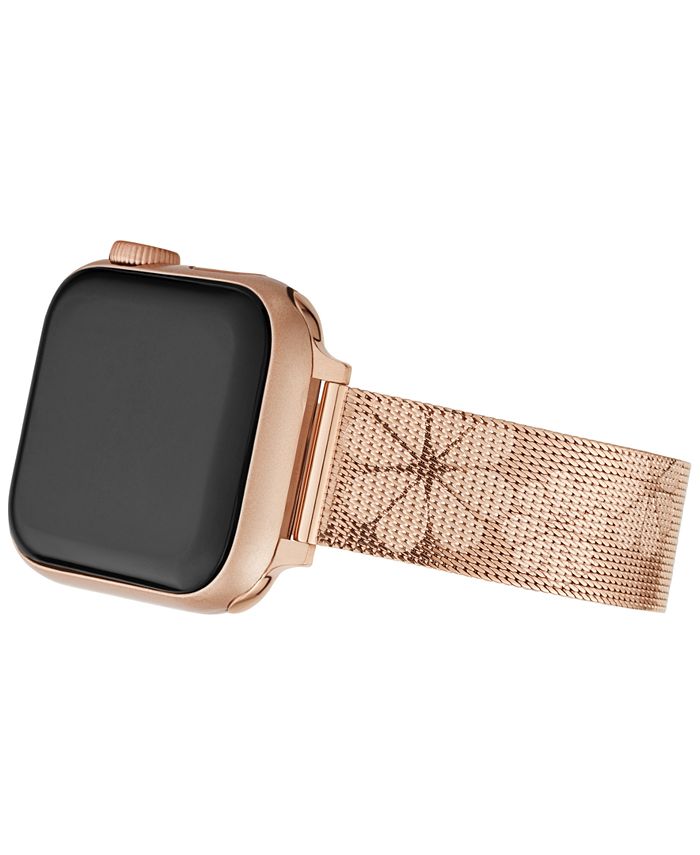 kate spade new york Rose Gold-Tone Stainless Steel Mesh Bracelet for ...