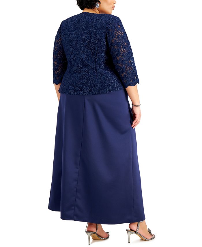 Alex Evenings Plus Size Lace Dress & Jacket - Macy's