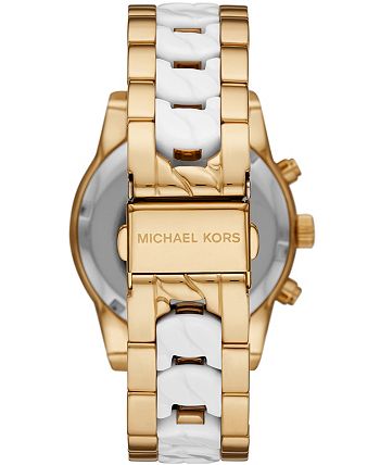 Michael Kors Women's Ritz Chronograph Two-Tone Stainless Steel Bracelet ...