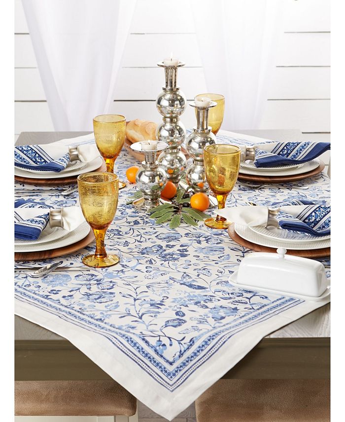 Design Imports Madeira Print Tablecloth 60" x 84" - Macy's