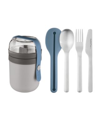 Leo to-Go Dual Lunch Box and Flatware Set - Macy's