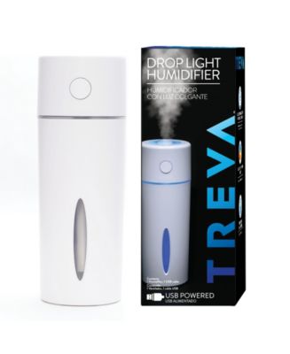 Treva Drop Light Cool Mist Travel USB Ultrasonic Humidifier with 7 ...