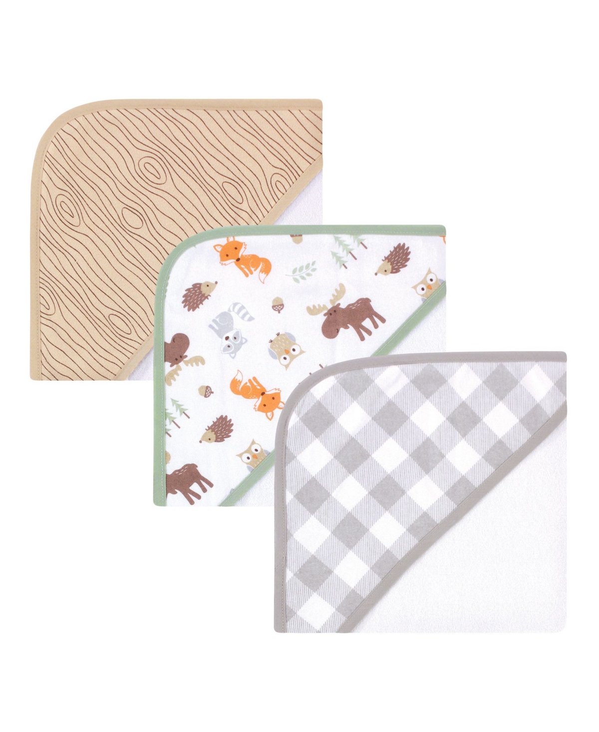 Click here for Hudson Baby Cotton Hooded - Woodland prices