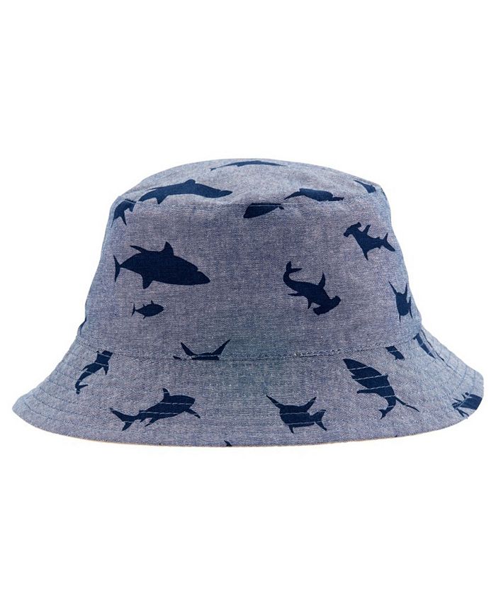 Carter's Baby Boys Reversible Shark Bucket Hat - Macy's