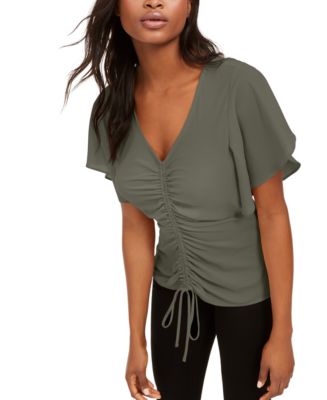 INC International Concepts Ruched Top, Created for Macy's - Macy's