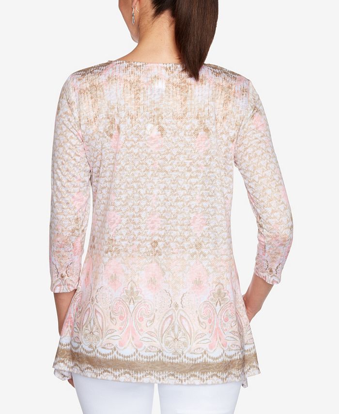 Ruby Rd. Plus Size Knit Provencal Top - Macy's