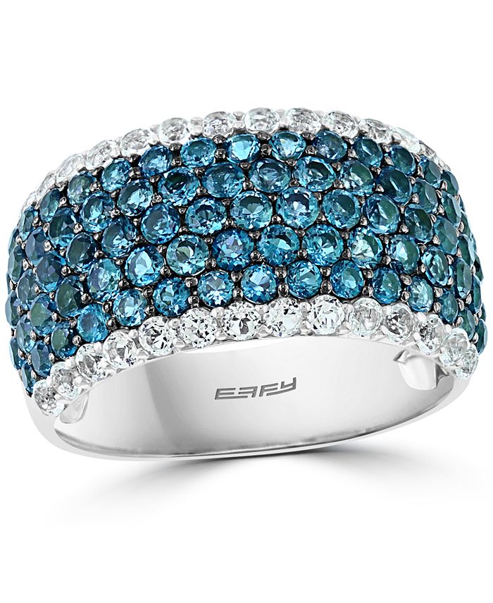 EFFY Collection EFFY® Blue & White Topaz Statement Ring (3-1/2 ct. t.w ...