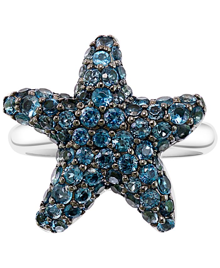 EFFY Collection EFFY® London Blue Topaz Starfish Ring (2-7/8 ct. t.w ...