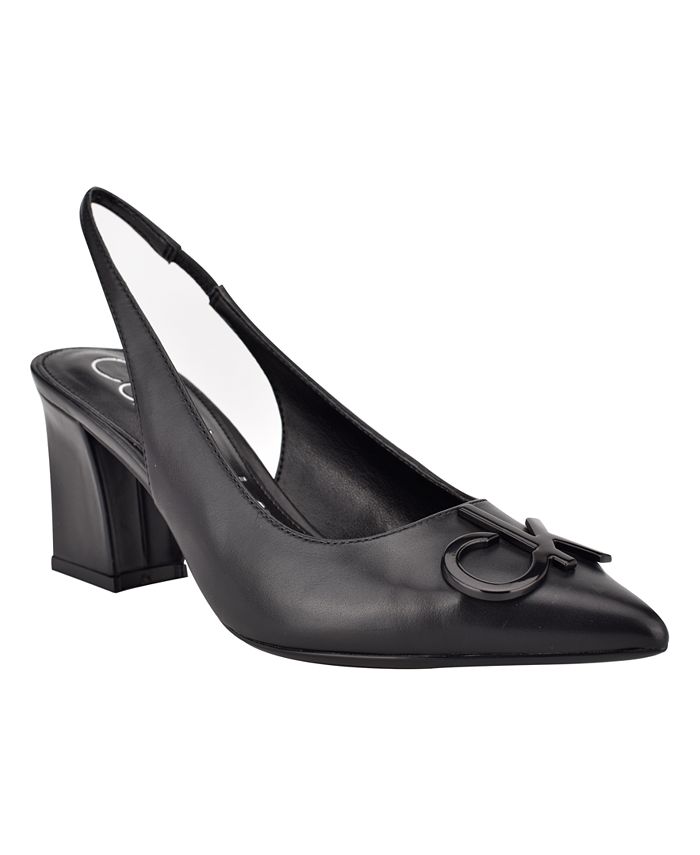 Calvin Klein Women's Lelina Pumps Detail Dress - Macy's
