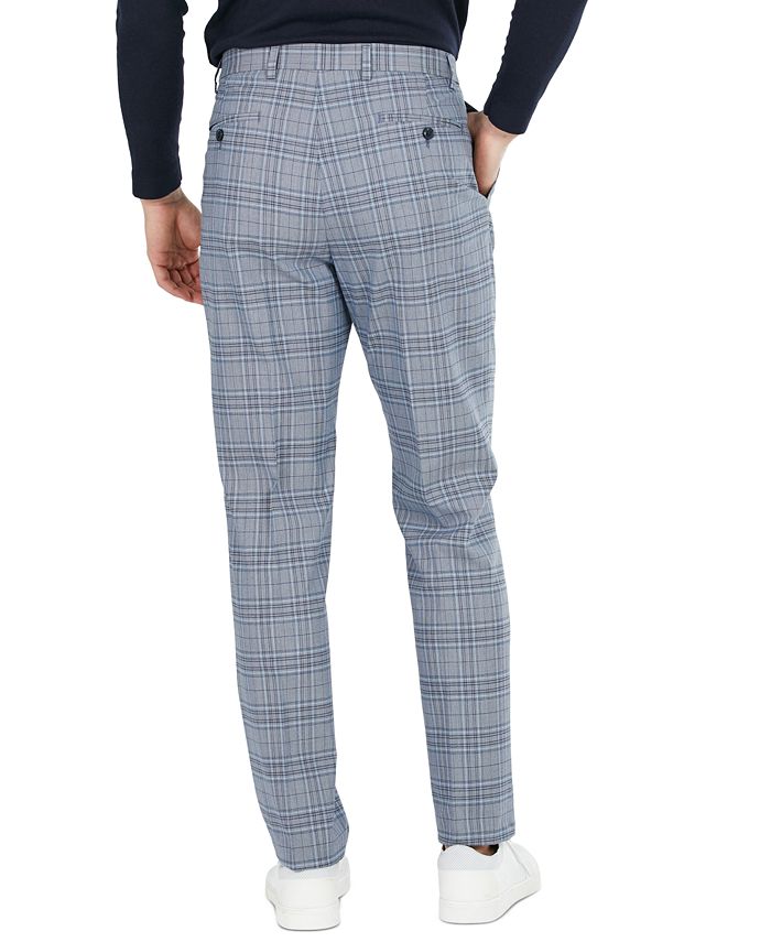 Tommy Hilfiger Men's Modern-Fit Flex Stretch Plaid Suit Pants - Macy's
