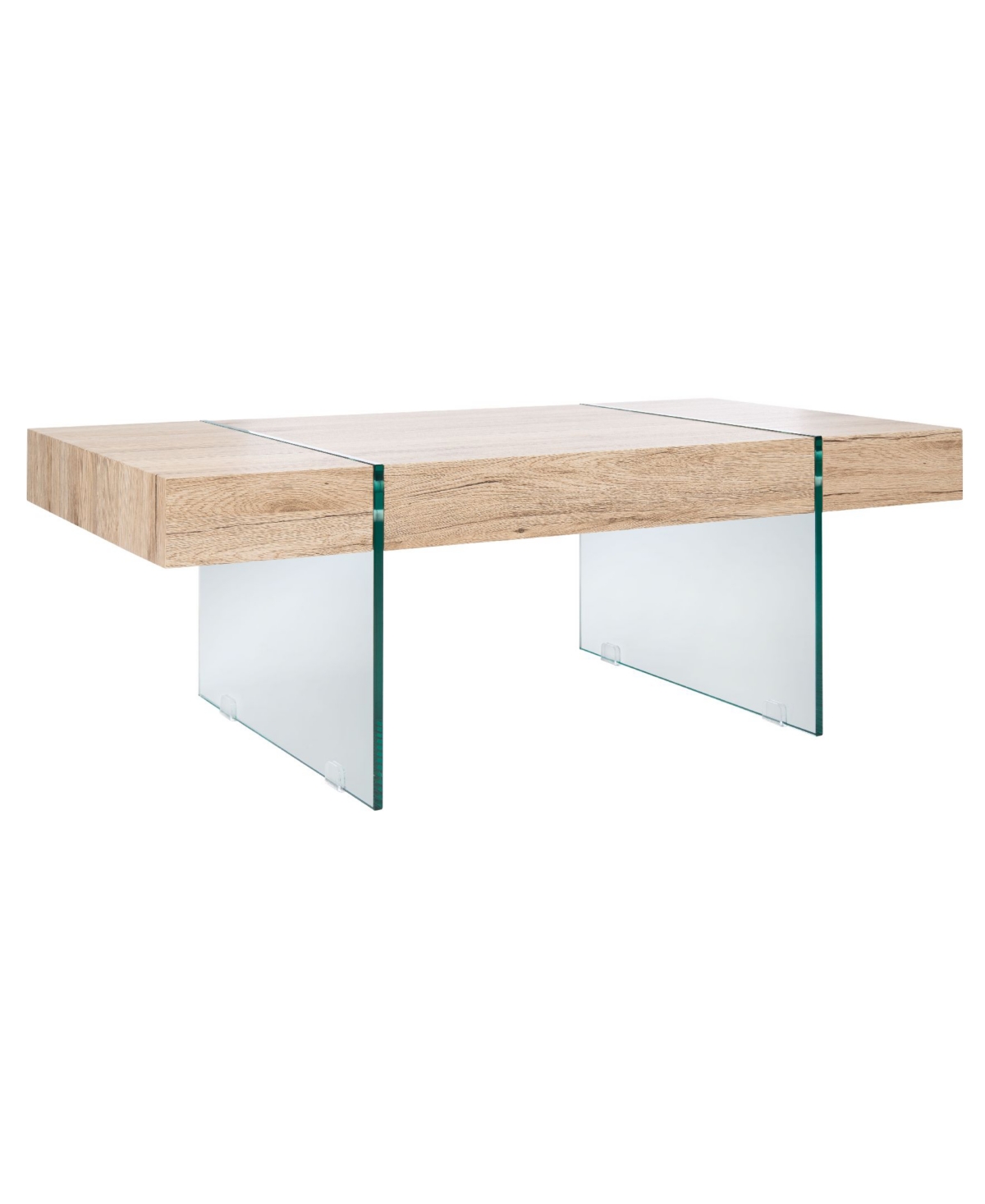 Click here for Jacob Rectangular Glass Leg Modern Coffee Table -... prices