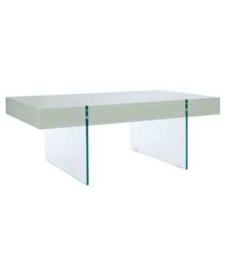 Jacob Rectangular Glass Leg Modern Coffee Table - Macy's