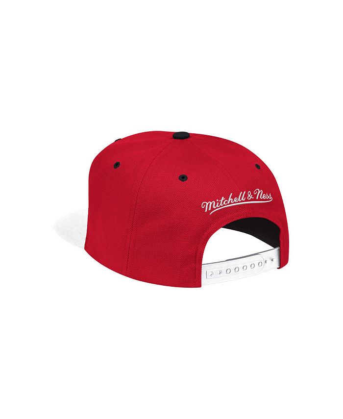 Mitchell & Ness Golden State Warriors Cardinal Red 2-Tone Snapback Cap ...