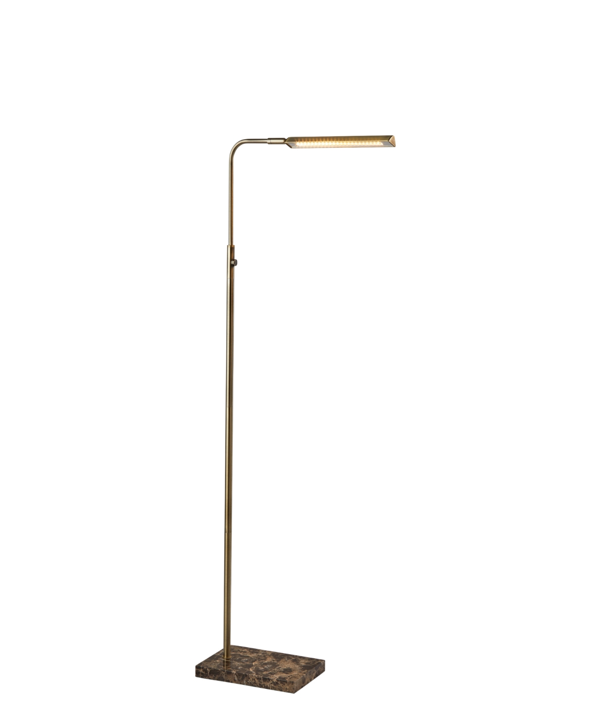 Click here for Adesso Reader Led Floor Lamp - Brass prices