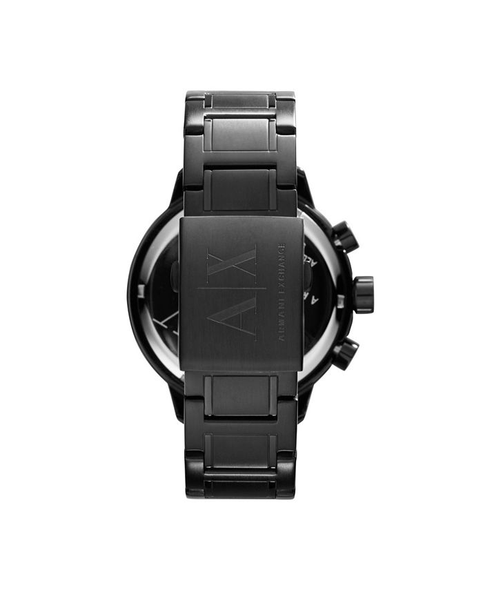 A|X Armani Exchange Men's Chronograph Black Stainless Steel Bracelet ...