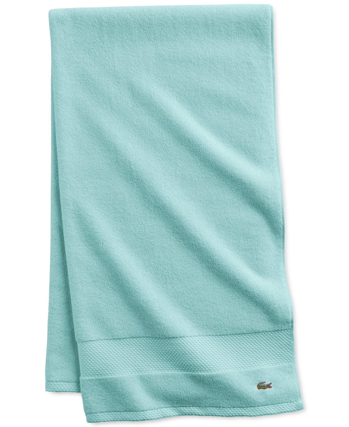 Lacoste Home Heritage Anti-Microbial Supima Cotton Bath Towel  30 x 54 - Mint