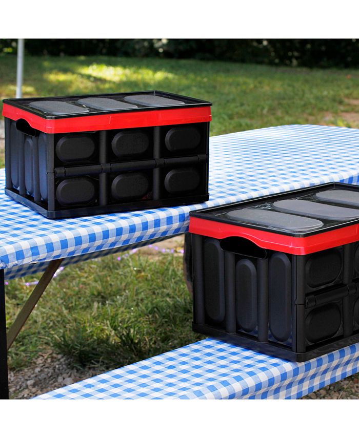 Household Essentials Heavy-Duty Storage Crates, Set of 2 - Macy's