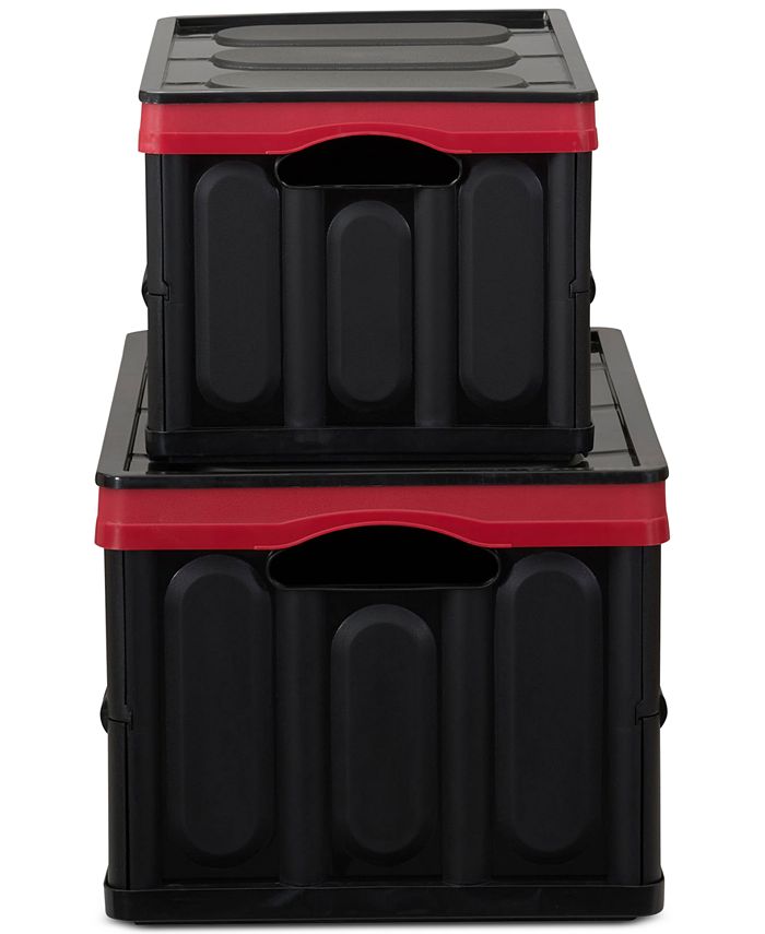 Household Essentials Heavy-Duty Storage Crates, Set of 2 - Macy's