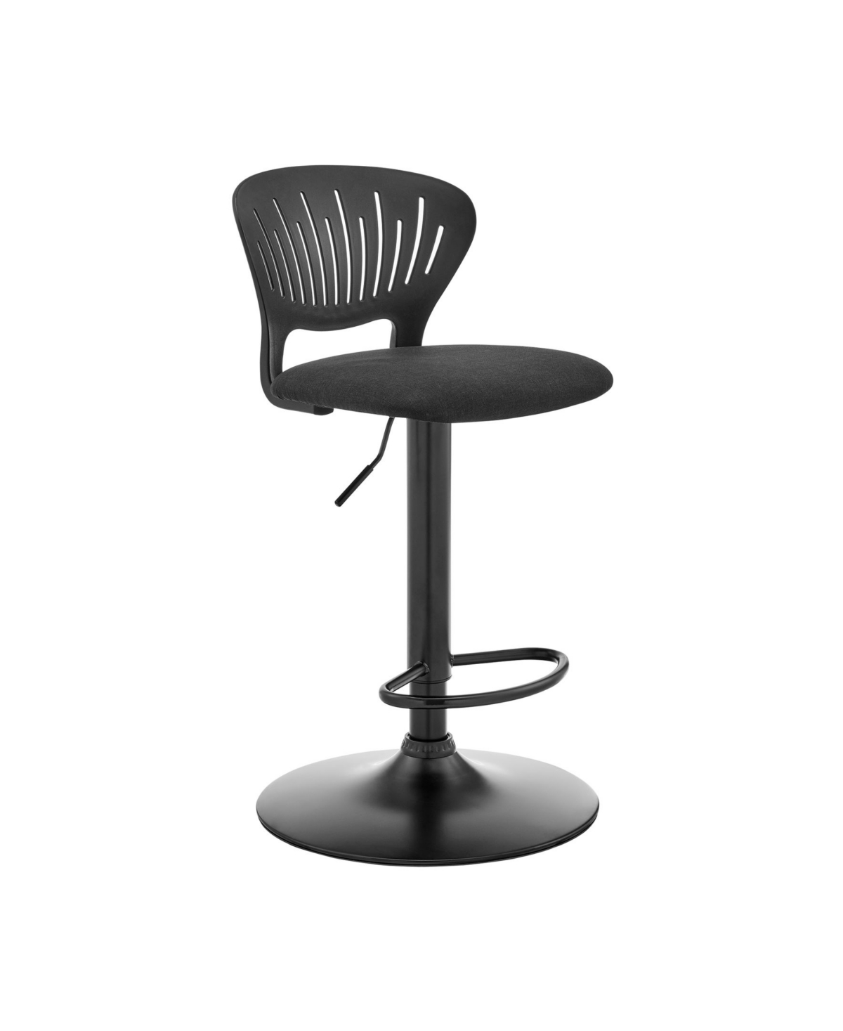 Click here for Padua Adjustable Upholstery Swivel Stool - Black prices