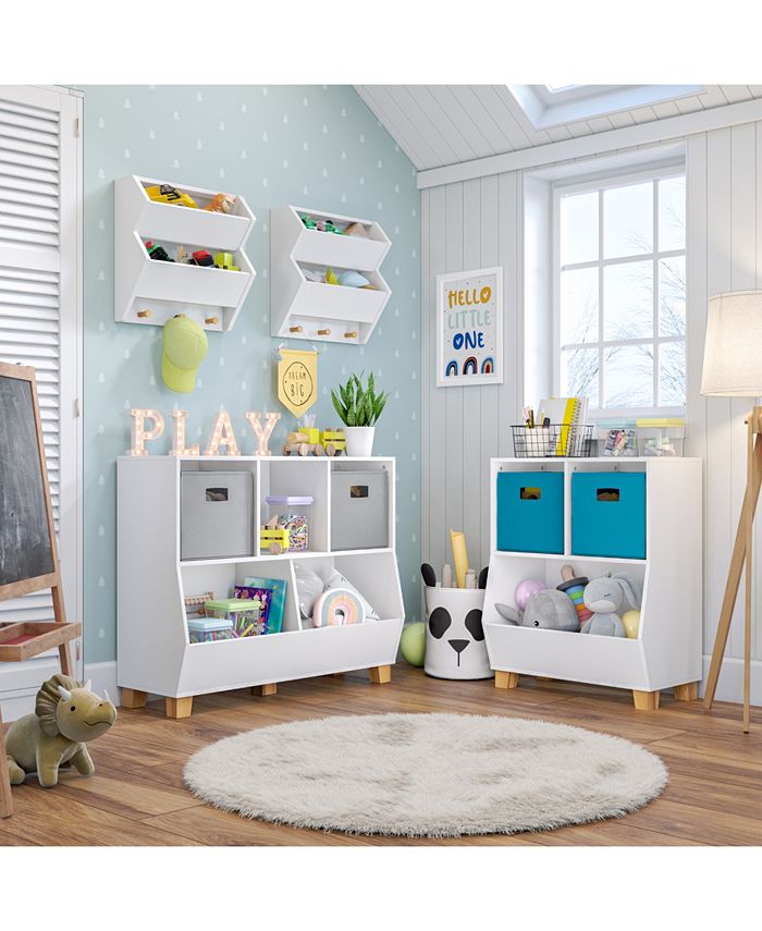 RiverRidge Home Kids Catch-All Wall Shelf with 3 Hooks - Macy's