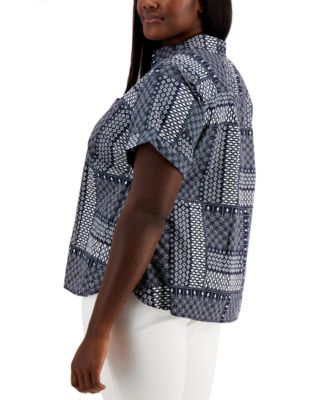 Womens Plus Size Camp Shirts - Macy's