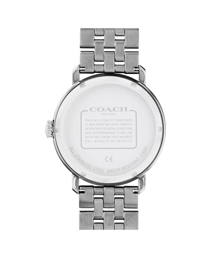 COACH Men's Harrison Stainless Steel Bracelet Watch 42mm - Macy's