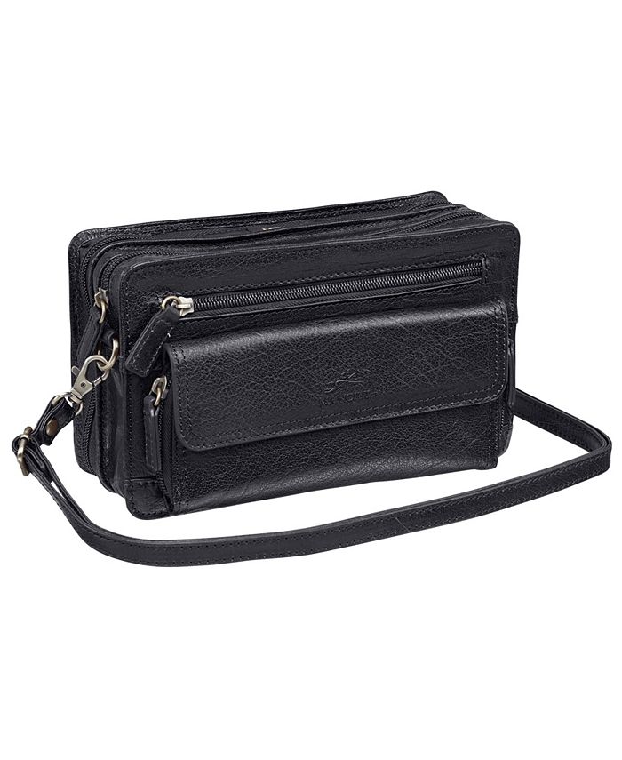 Mancini Arizona Collection Unisex Bag with Rear Zippered Organizer - Macy's