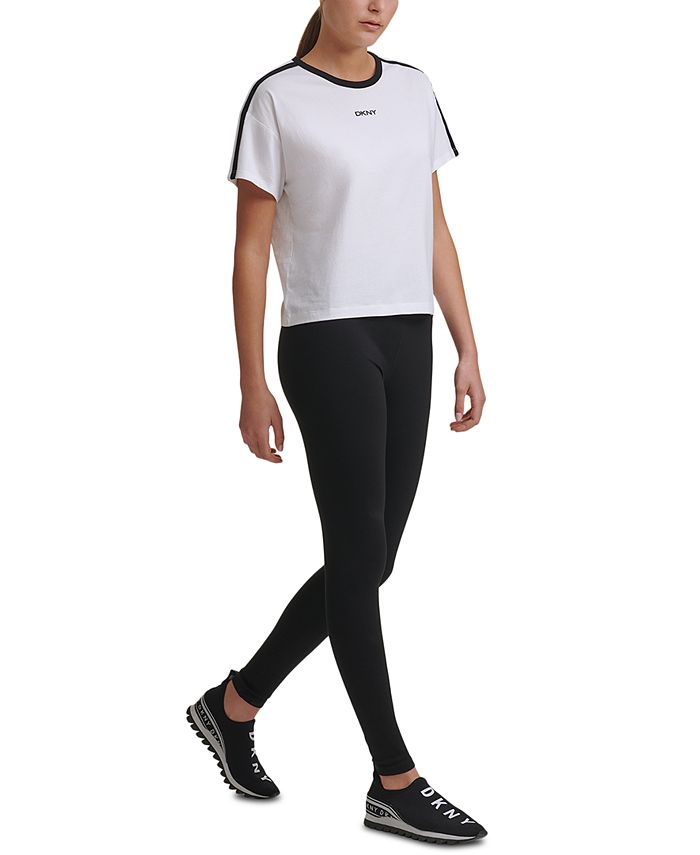 DKNY Sport Women's Cropped Ringer T-Shirt & Reviews - Tops - Women - Macy's