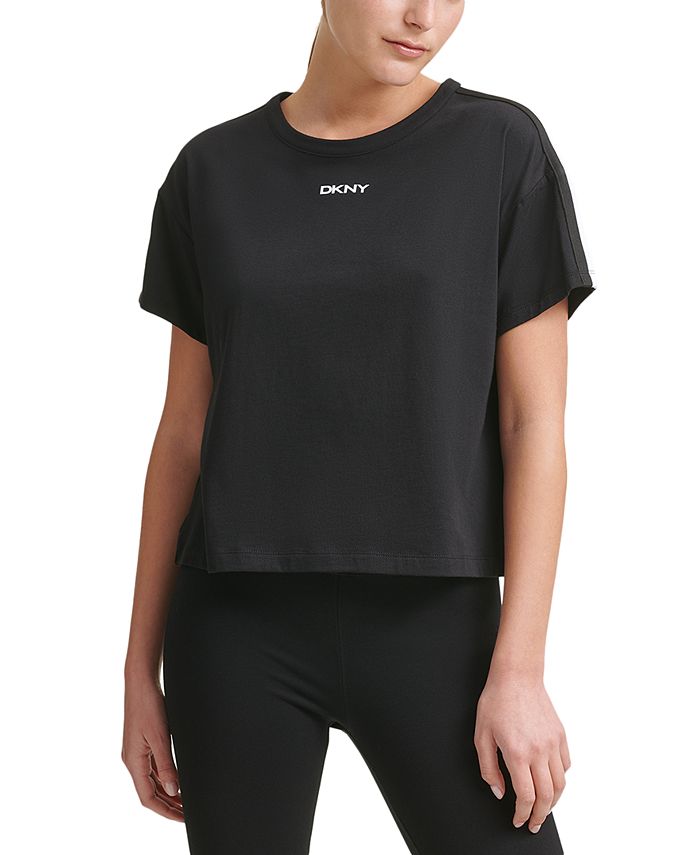DKNY Women's Cropped Ringer T-Shirt - Macy's