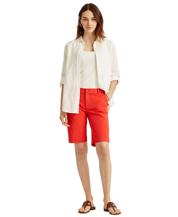Lauren Ralph Lauren Twill Shorts & Reviews - Shorts - Women - Macy's