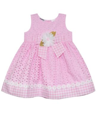 Little Girls Eyelet Dress - Macy's