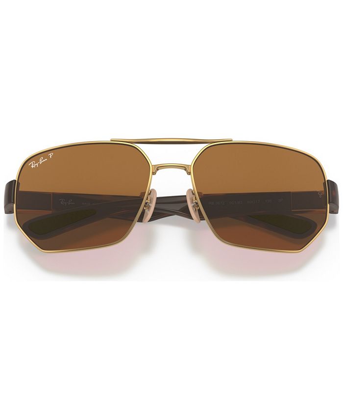 Ray-Ban Unisex Polarized Sunglasses, RB3672 60 - Macy's