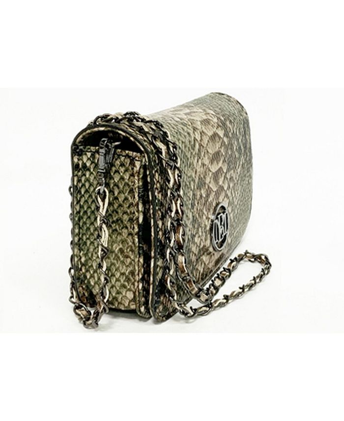 Badgley Mischka Women's Square Leopard Chain Mini Everyday Bag ...