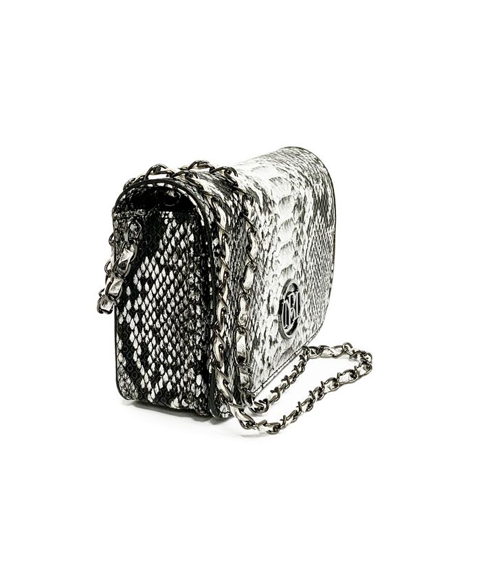 Badgley Mischka Women's Square Leopard Chain Mini Everyday Bag ...