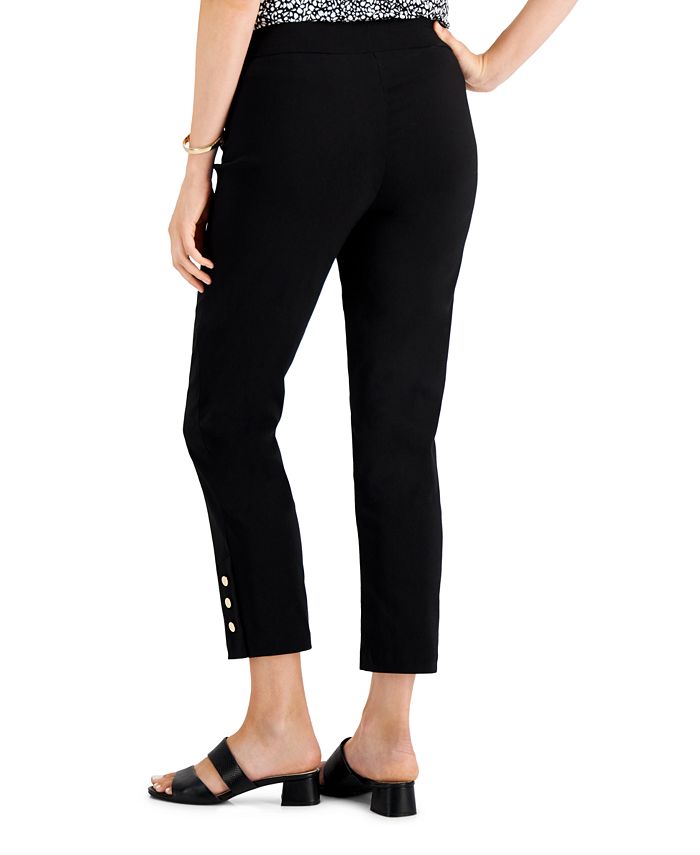 JM Collection Snap-Hem Pull-On Pants, Created for Macy's - Macy's