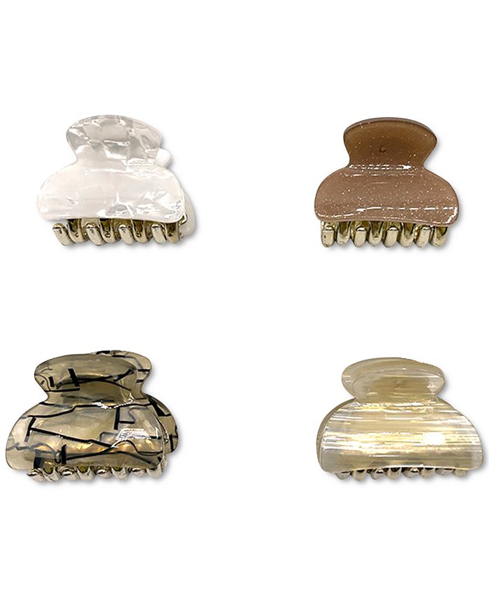 INC International Concepts 4-Pc. Gold-Tone Neutral Color Hair Claw Clip ...