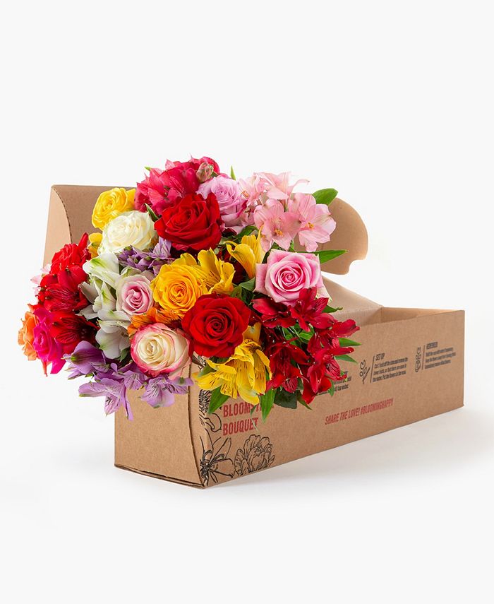BloomsyBox Rainbow Dreams Fresh Flower Bouquet - Macy's