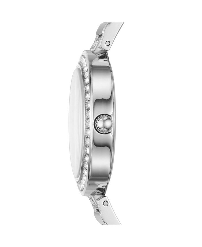 Fossil Women's Karli Three Hand Stainless Steel Silver-Tone Watch 34mm ...