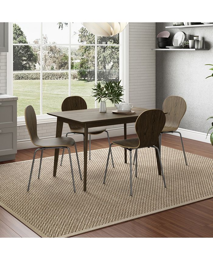 Handy Living Weinraub 5-Piece Modern Dining Table and Dining Chairs Set ...