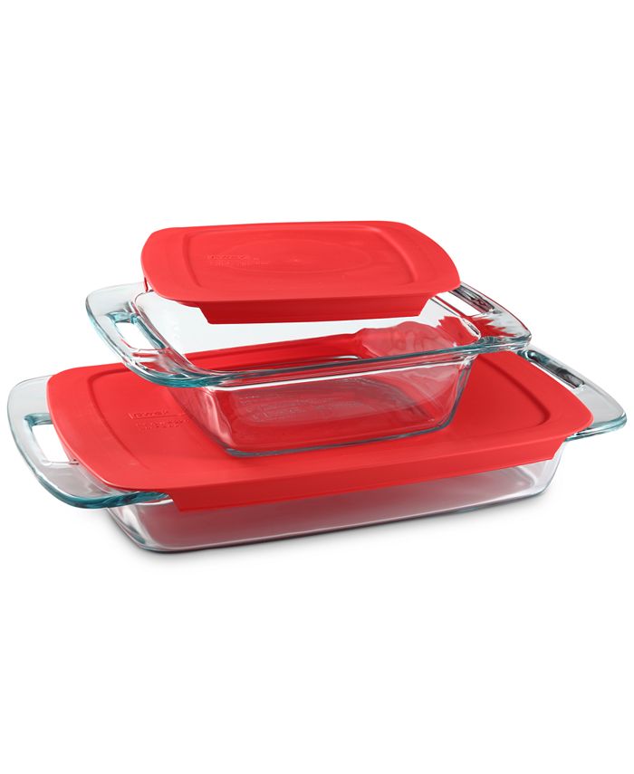Pyrex Easy Grab Baking Dish 4-Pc. Set - Macy's
