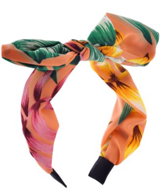 INC International Concepts Printed Bow Headband, Created for Macy's ...