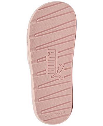 Puma Women's Cool Cat Iridescent Slide Sandals from Finish Line - Macy's