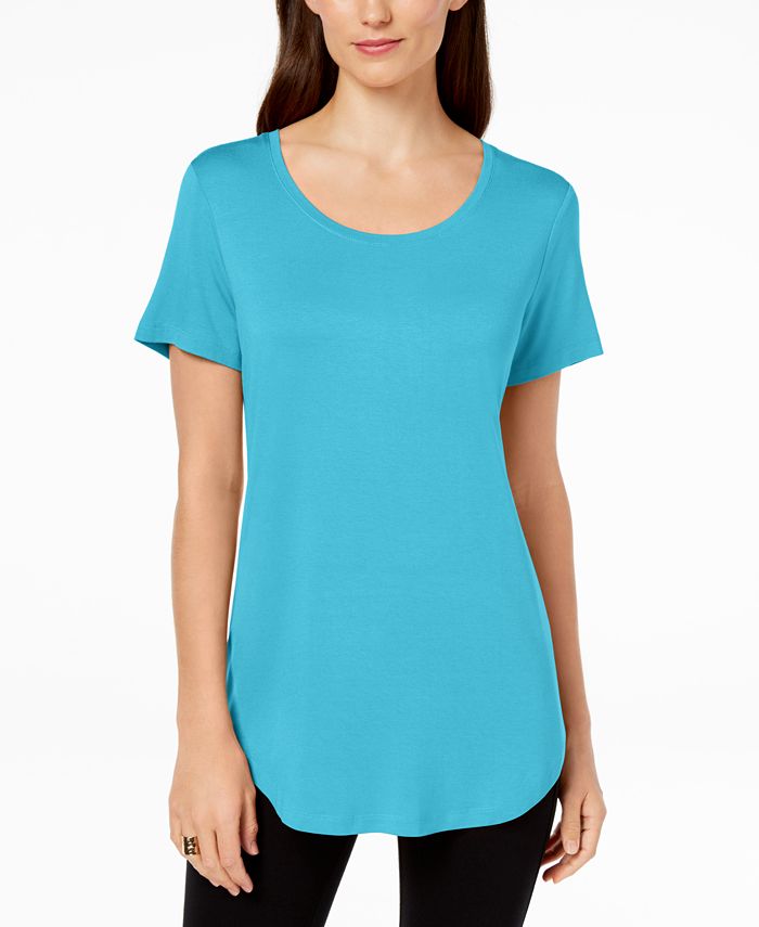 JM Collection Petite Shirttail-Hem Top, Created for Macy's - Macy's