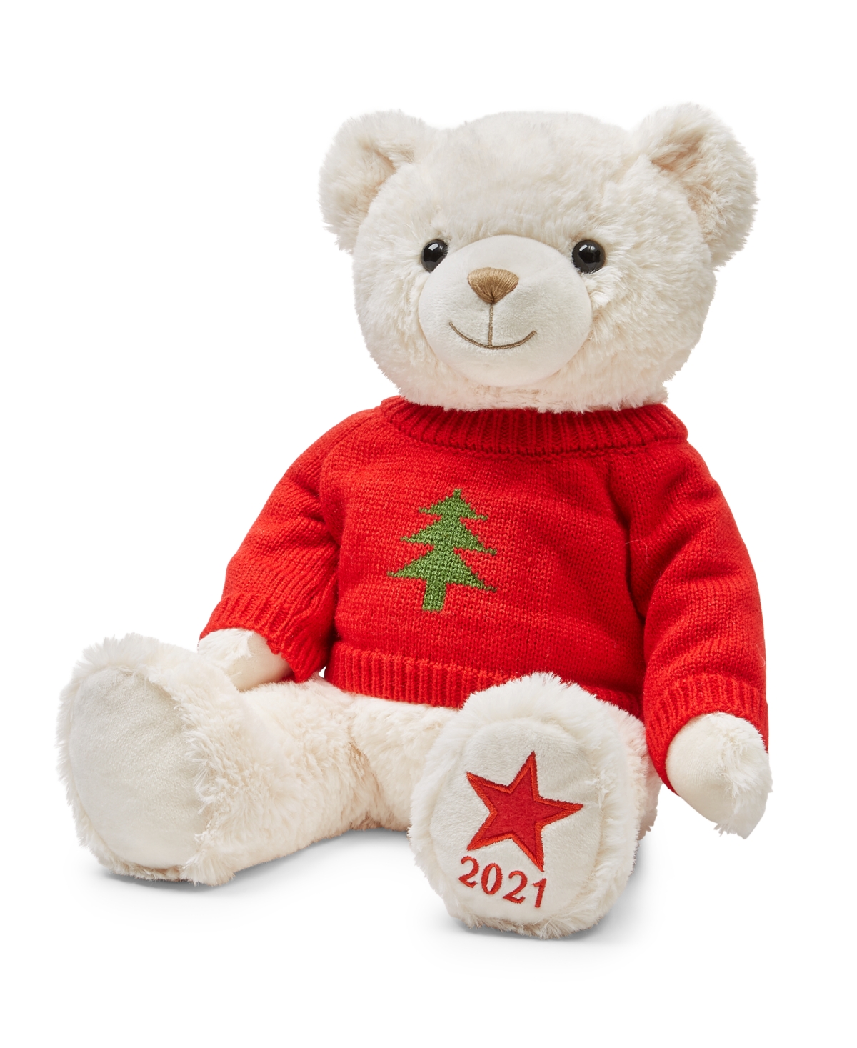 Click here for Holiday Lane Christmas Cheer Cream Plush Sitting B... prices
