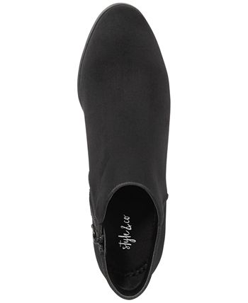 Style & Co Wileyy Ankle Booties, Created for Macy's & Reviews - Booties ...