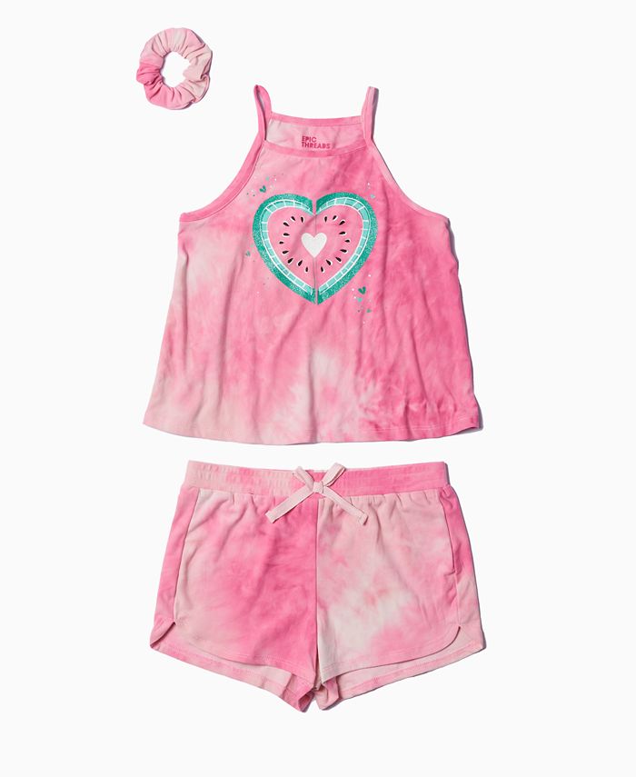 Epic Threads Little Girls True Tie Dye 3 Piece Set - Macy's
