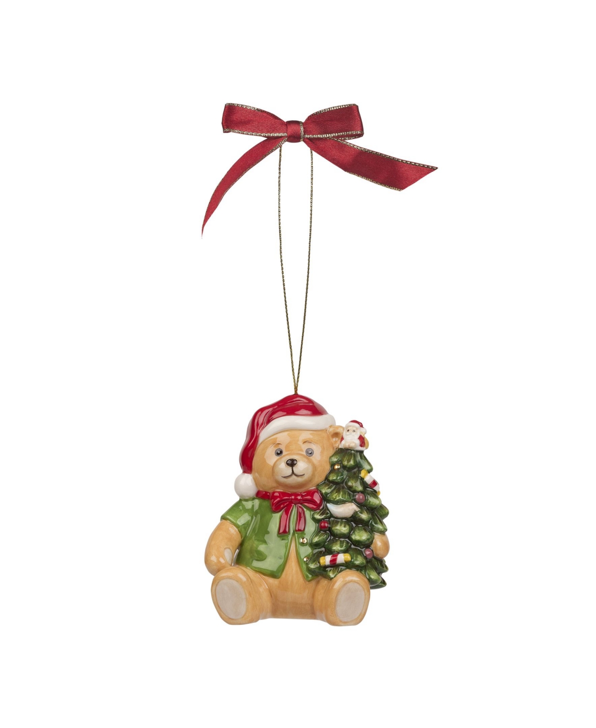 Click here for Spode Christmas Tree Christmas Bear Ornament - Whi... prices