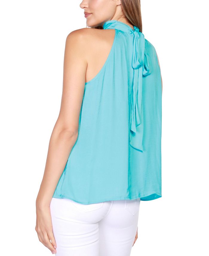 Belldini Black Label Petite Tie Neck Halter Top & Reviews - Tops ...